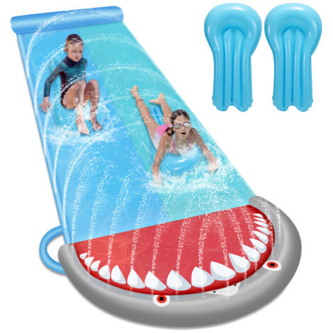 SWANEW Wasserrutsche im Freien für Kinder Kinderspaß Wasserrutsche mit ...