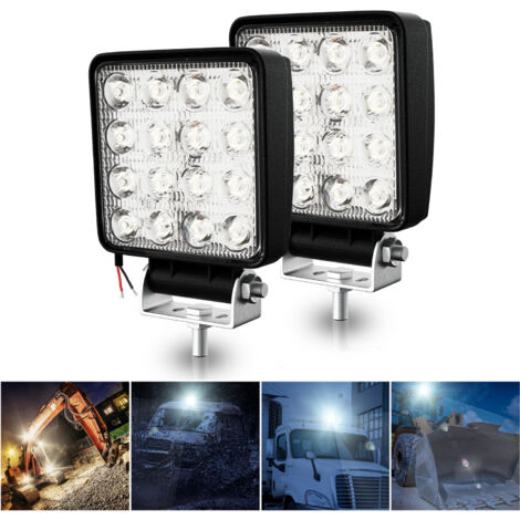 SWANEW Arbeitsscheinwerfer LED 12v, 2x 48W Scheinwerfer für Traktor ...