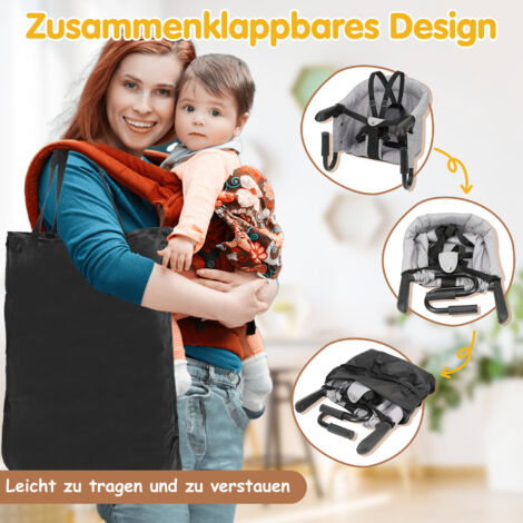 SWANEW Tischsitz für Babys Kinderstuhl Faltbar Kindersitz Sitzerhöhung ...