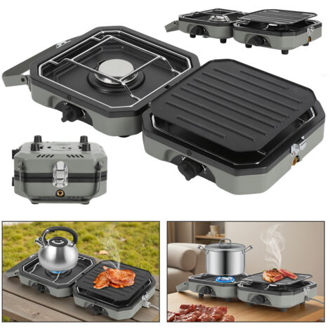 SWANEW Faltbarer Gaskocher Campingkocher Camping Kitchen 2 Multi Cook ...