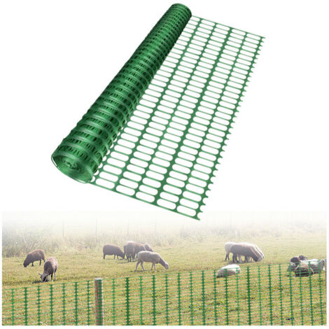 SWANEW 1x30m Absperrzaun Bauzaun Warnnetz Grün,Sicherheitszaun mobiles ...