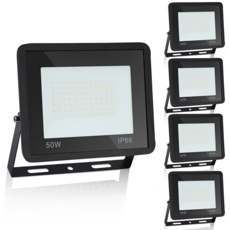 SWANEW LED Fluter Flutlicht Strahler Baustrahler Außenlampe IP65 Gartenstrahler Scheinwerfer ...