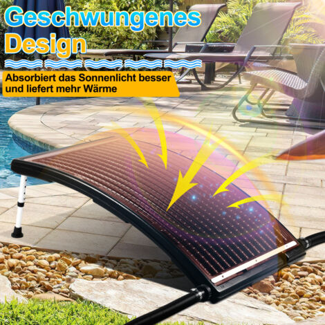 SWANEW 2x Sonnenkollektor Solar Poolheizung 110 x 65 x 15 cm ...