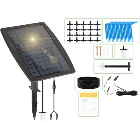 SWANEW Système d'irrigation solaire système automatique de jardin avec 12 modes de minuterie ...
