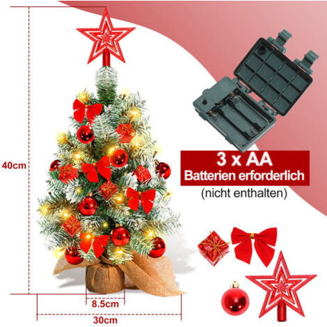 SWANEW Mini Weihnachtsbaum Künstliche Weihnachtsbäume Christbaum mit ...