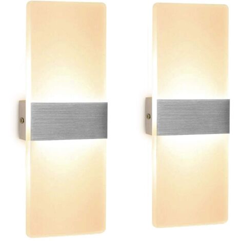 Simple Led Wall Light Indoor 6W Minimalist Wall Lights Modern Acrylic ...