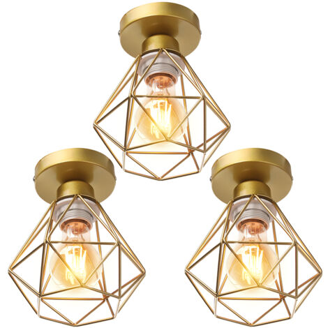 3PCS-Modern Vintage Ceiling Lights Ø16CM Metal Ceiling Light ...