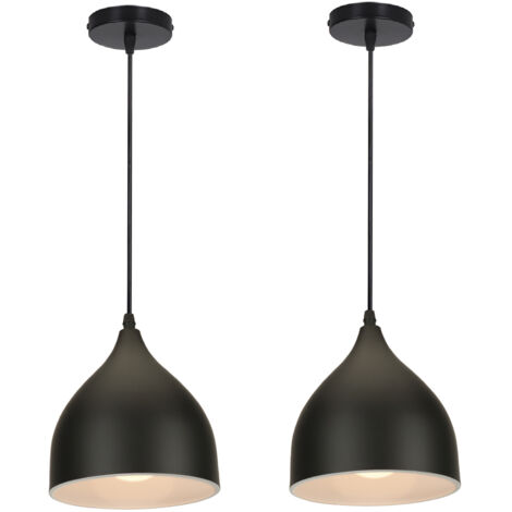 2PCS Retro Antique Pendant Light Modern E27 Ceiling Light Vintage ...