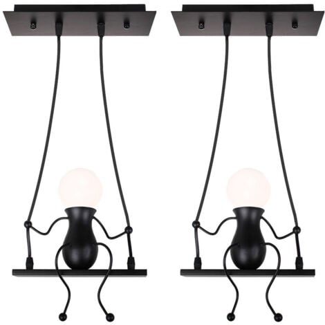 Creative Children Pendant Light Retro Vintage Pendant Lights Human ...