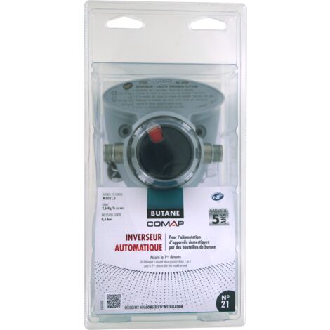 Comap – Inverseur automatique gaz butane M20 x 1,5 – Débit 2,6 kg/h ...