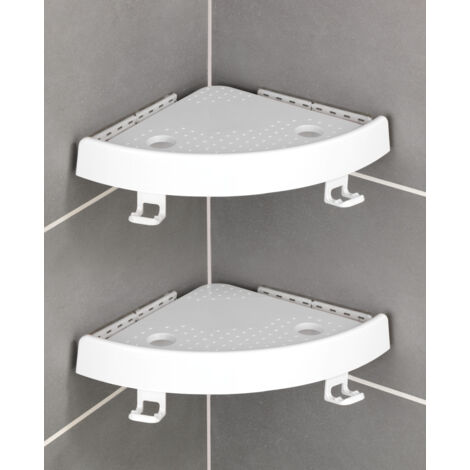 WENKO Klemm-Fix-Ecke Weiß 2er Set