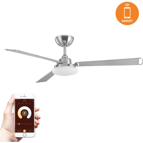 Ventilador Calima LED LED 14.4 NAW 3000K Níquel satinado Blanco 823lm