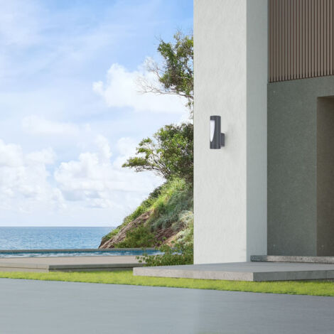 Forlight Brit LED -Äußere wendet 3000 km warmes Licht für Garten und ...