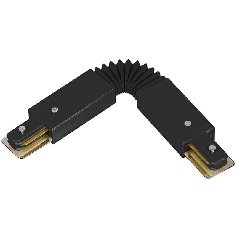 1-Phase Rail Flexible Connecteur Noir