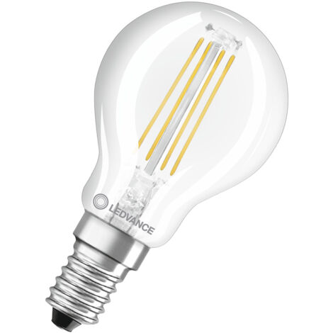 Ledvance Classic LED E14 Poire Filament Claire 4.8W 470lm - 827