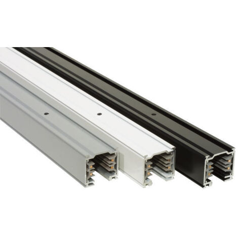 3 Phases Système de rails - 2m - Noir