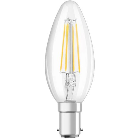 Osram Classic LED B15d Bougie Filament Claire 4W 470lm - 827