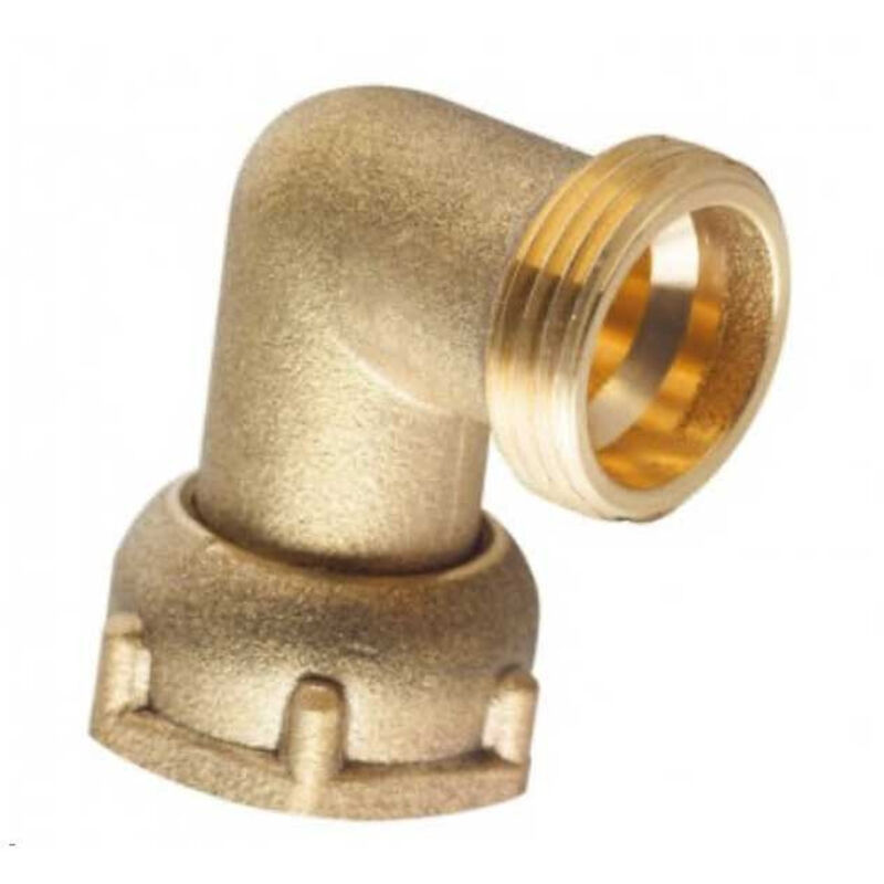 Codo Tuerca Loca Macho - Hembra Latón Medidas Accesorios Fontanería: 1/2''