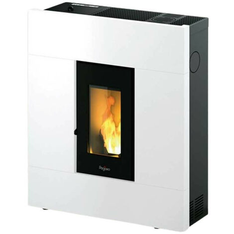Estufa de Pellets Pasillo Blanca 8 kW - Eider Biomasa