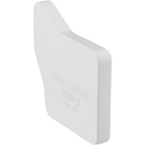 Tapa Final Derecha Canalón Cuadrado EUME Blanco - Ferroplast Color: Blanco
