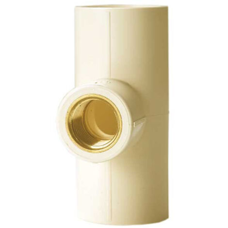 Te 90º Rosca Hembra CPVC PN25 Cobre ''CU'': DN15-1/2"