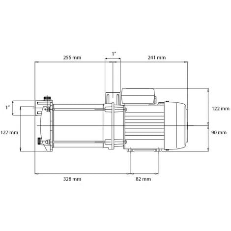 Bomba Multicelular Horizontal Prisma 25 5 Monofásica/Trifásica - 1,5 CV - Espa Conexion Bomba ...