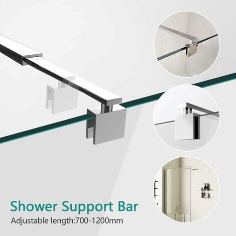 EMKE 700mm to 1200mm Telescopic Bar Support Bar Stainless Steel for Wet ...