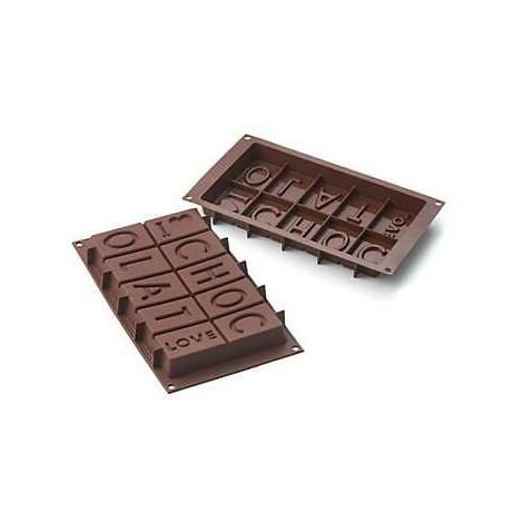 SILIKOMART STAMPO STAMPI SILICONE LOVE CHOCOLAT CIOCCOLATO TORTE SF 173