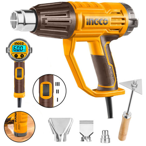 Ingco HG200058 Termosoffiatore professionale 2000W display LCD ...