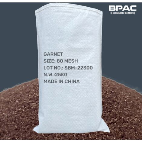 BPAC Abrasif Garnet 80 MESH 25 KG - Abrasif pour sableuse