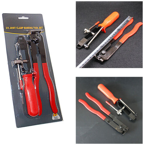 TolleTour Pince Étau CV Pince à sertir Pince à colliers de serrage Colliers de serrage pour ...