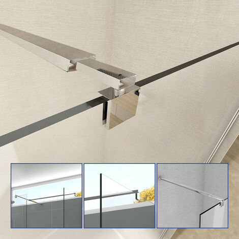 Meykoers Shower Enclosure Support Arm Bar 70-120cm, Adjustabel ...