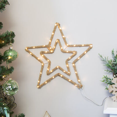 Hanging LED Christmas Star - 45cm