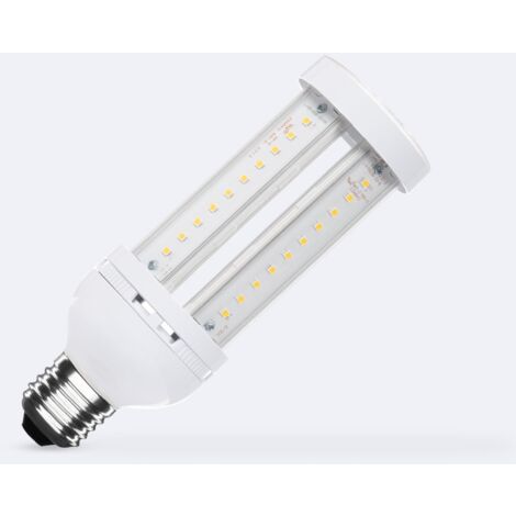 Bombilla LED E27 Casquillo Gordo 18W Alumbrado Público Corn IP65 Blanco ...