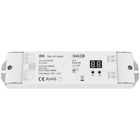 Interruptor DALI-2 ON/OFF 5A Blanco