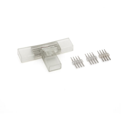 Conector tipo T para Tira LED RGB 220V AC SMD IP65 RGB
