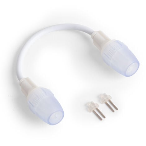 Conector Doble con Cable para Tira LED 220V AC SMD2835 IP65 Ancho 12mm ...