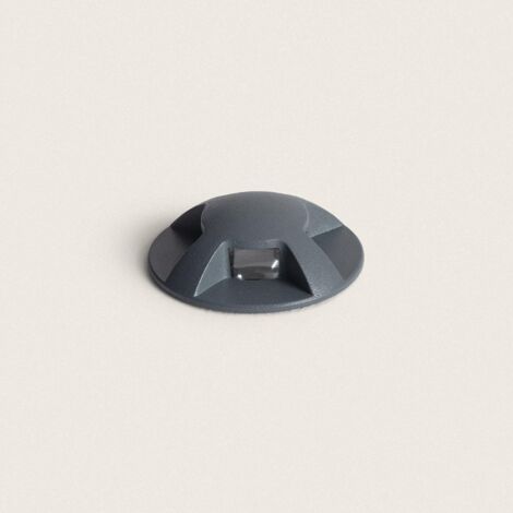 Baliza Exterior LED 1W Empotrable Suelo Letso 4L Gris Blanco Cálido 2700K