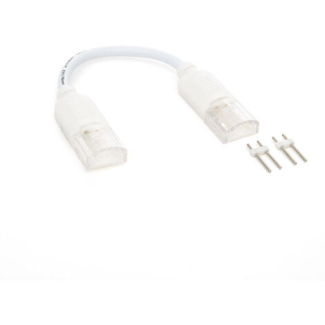 Conector Rápido doble con Cable para Tira LED 220V AC COB IP65 Ancho ...