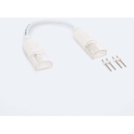 Conector Rápido doble con Cable para Tira LED 220V AC COB IP65 Ancho ...