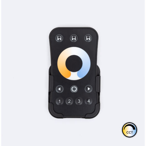Mando RF para Reguladores RF CCT 4 Zonas Negro