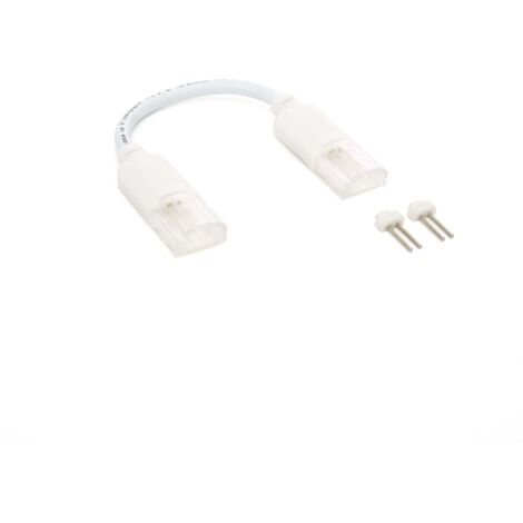 Conector Doble con Cable para Tira LED Autorectificada 220V AC SMD IP65 ...