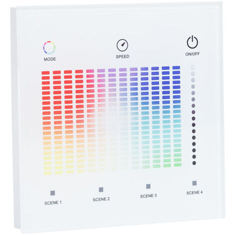 Controlador Regulador DALI Master RGB Pared Táctil Blanco