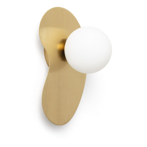 Aplique de Pared Metal y Cristal Moonlight Leaton Dorado