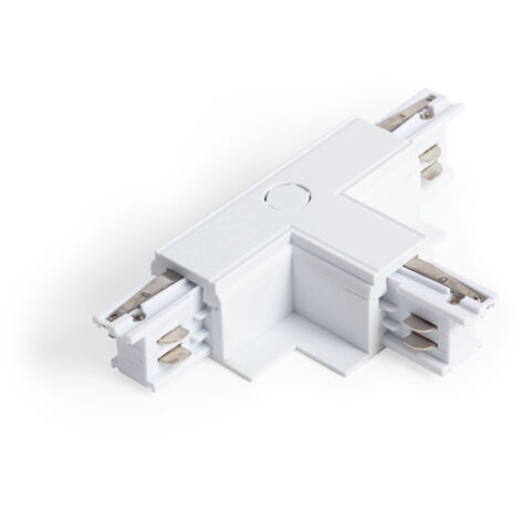 Conector 'Left Side' Tipo T para Carril Trifásico Empotrable Aluminio ...
