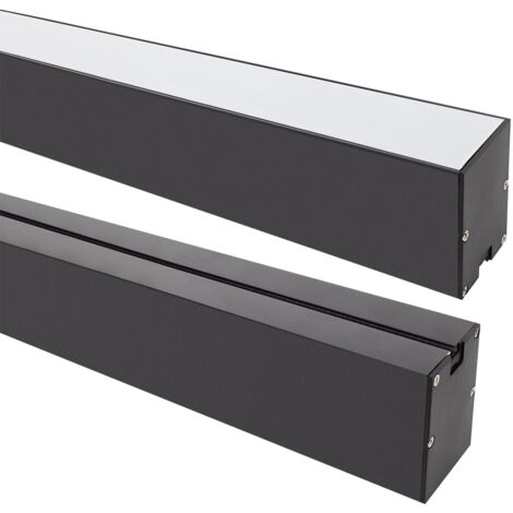 Perfil Aluminio Colgante para Tira LED hasta 22 mm con Tapa Continua ...