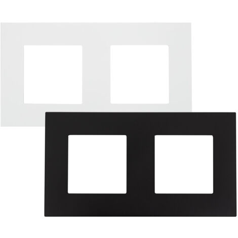 Marco PC 2 Módulos Modern Negro para Interruptor Modern