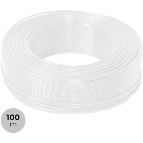 Rollo 100m Cable Eléctrico Manguera 3x1.5mm² Blanco 1kV RV-K Blanco
