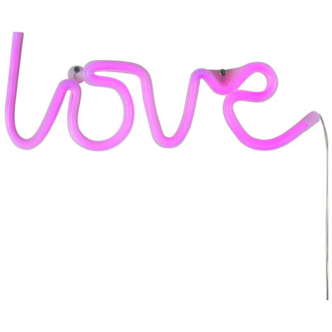 Letrero Neón "LOVE" Rosa