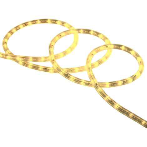 Manguera LED Redonda 220V AC 36 LED/m Blanco Cálido IP65 a Medida Corte ...